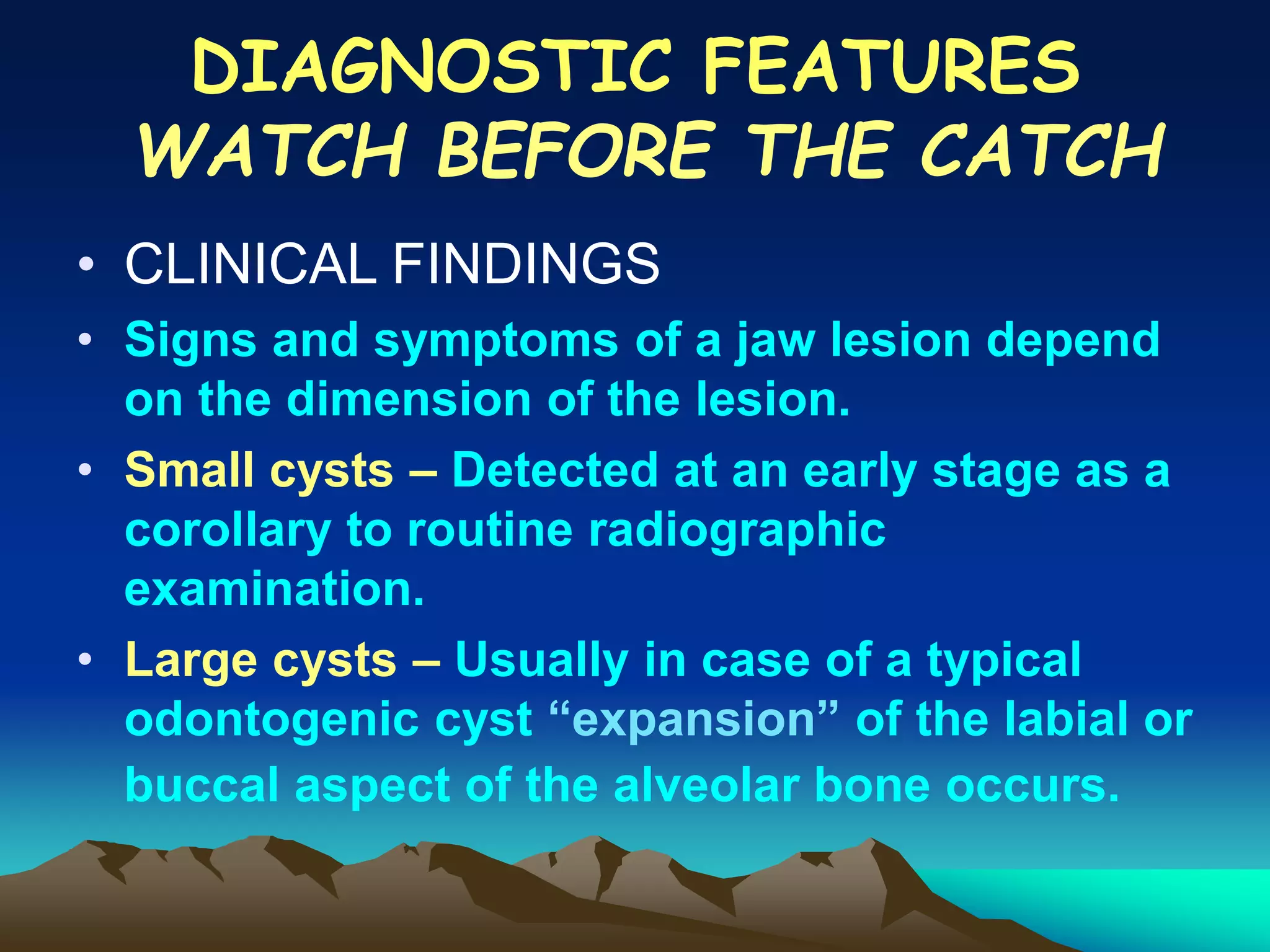 1 intro to cyst, classification & pathophysiology | PPT
