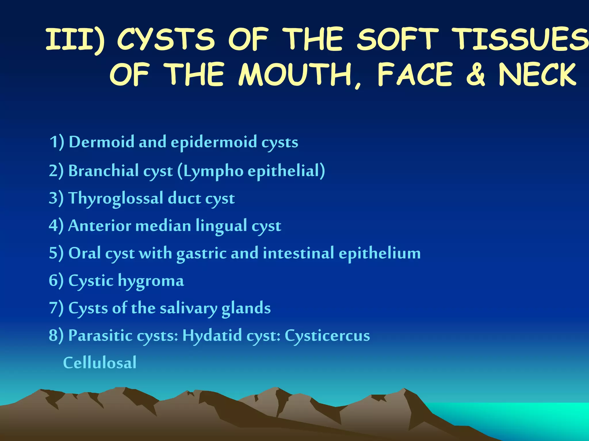 1 intro to cyst, classification & pathophysiology | PPT