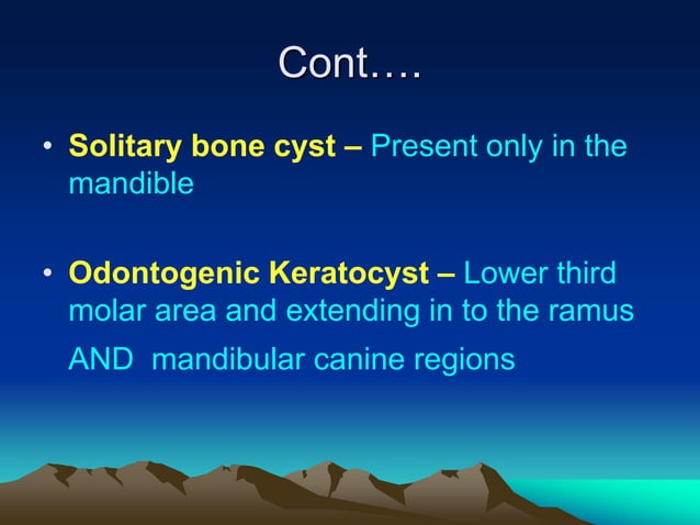 1 intro to cyst, classification & pathophysiology | PPT