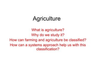 1 Intro To Farming | PPT | Agriculture | Industries