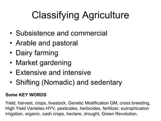 1 Intro To Farming | PPT | Agriculture | Industries