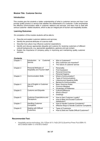 1 intro to hosptality and tourism | PDF