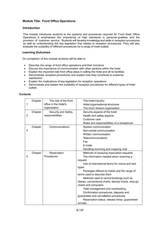 1 intro to hosptality and tourism | PDF