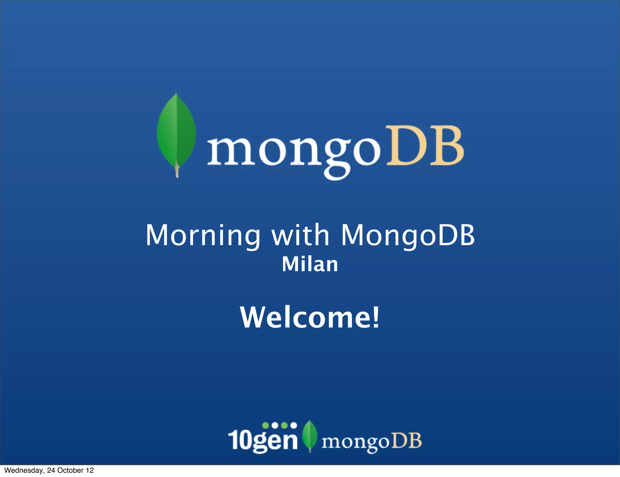 Intro to NoSQL and MongoDB | PDF | Databases | Computer Software and Applications