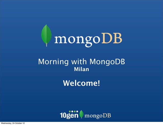 Intro to NoSQL and MongoDB | PPT