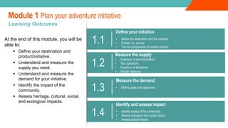 Plan your adventure initiative - Module 1 | PPTX