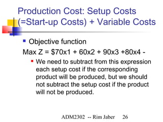 beyond linear programming: mathematical programming extensions | PPT