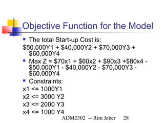 beyond linear programming: mathematical programming extensions | PPT