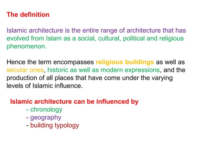 1 islamic-architecture - lecture 1 | PPT