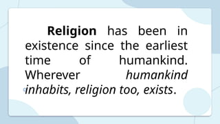 Intro to World Religions and Belief Systems Part 1 | PPTX