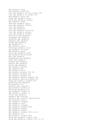 1 jasa survey gnss - gps geodetik Lampung Pariaman Sumatera | PDF