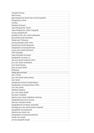 1 jasa survey pemetaan.rtf Survey Pemetaan Land Survey Ukur Tanah ...