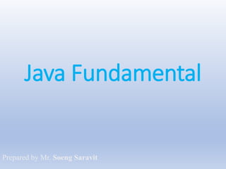 1 java fundamental KSHRD | PPTX | Programming Languages | Computing