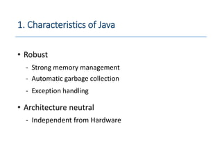 1 java fundamental KSHRD | PPTX | Programming Languages | Computing