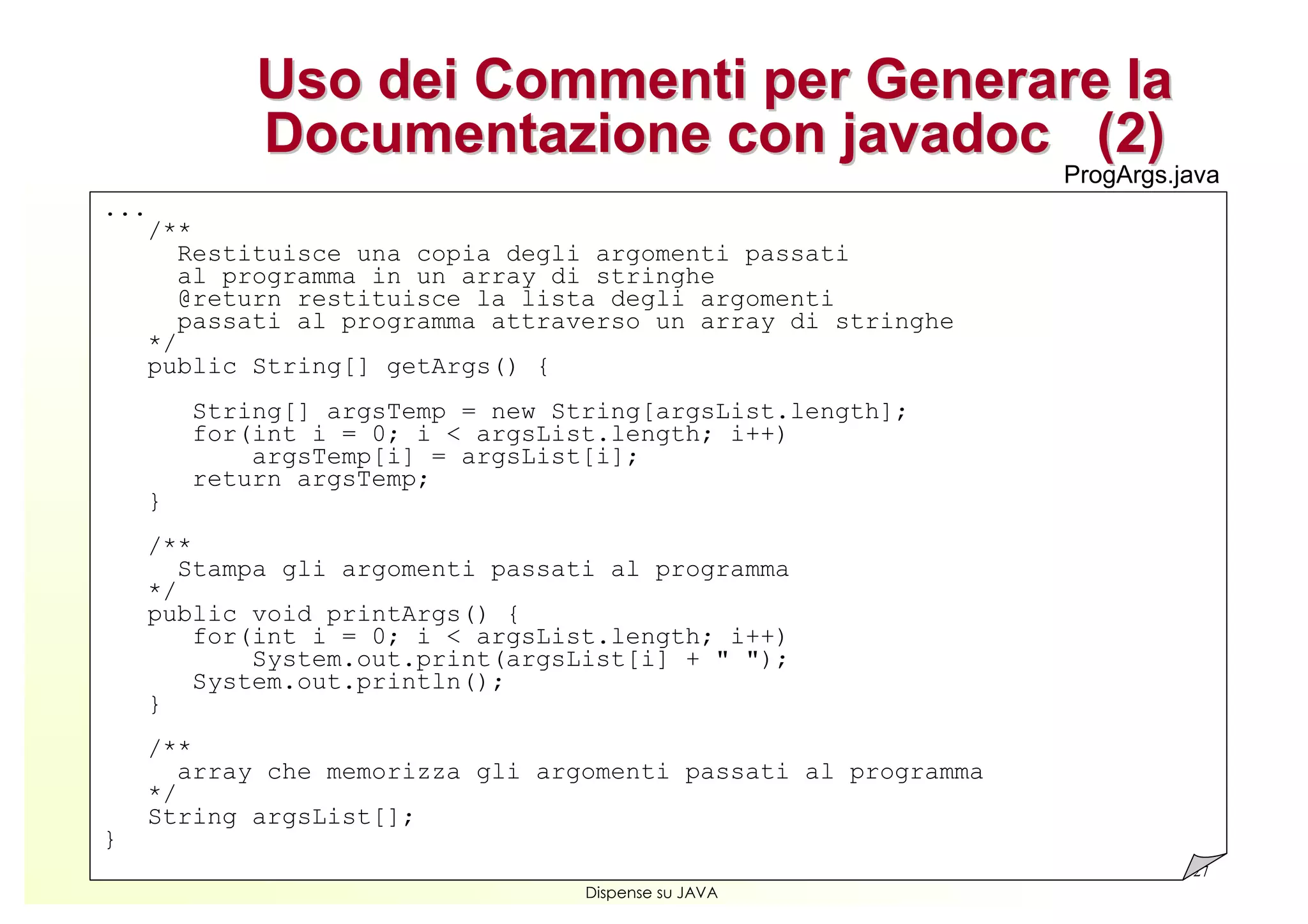 Linguaggio Java | PDF