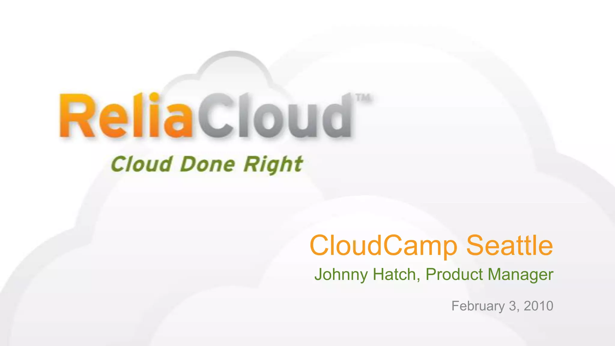 The Cloud Done Right | PPTX