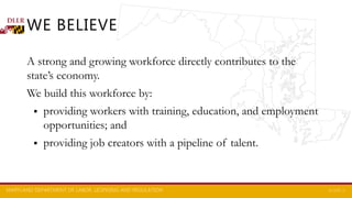 Economic Development Through Workforce Development | PPT