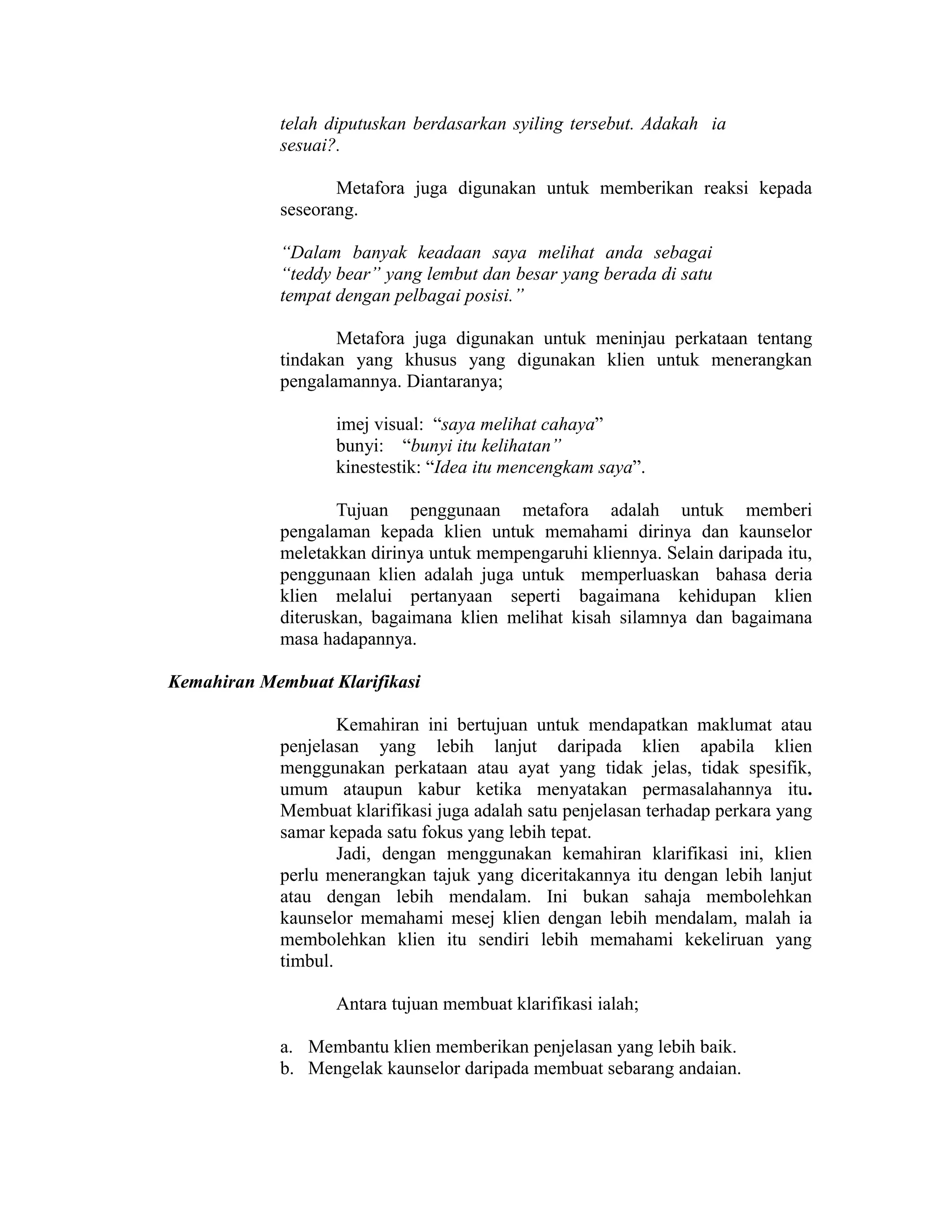 1 kemahiran asas kaunseling | PDF