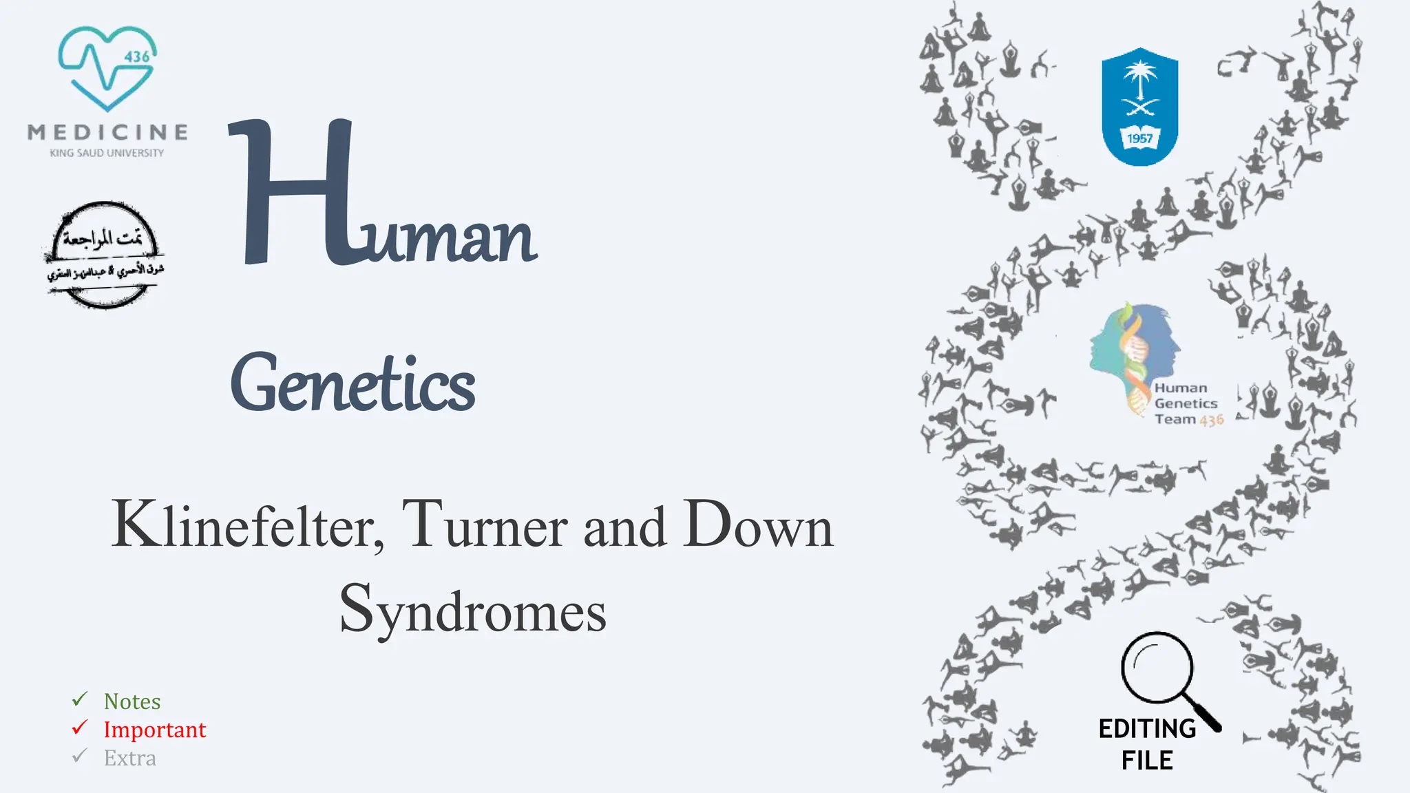 1-Klinefelter, Turner and Down Syndromes.pptx