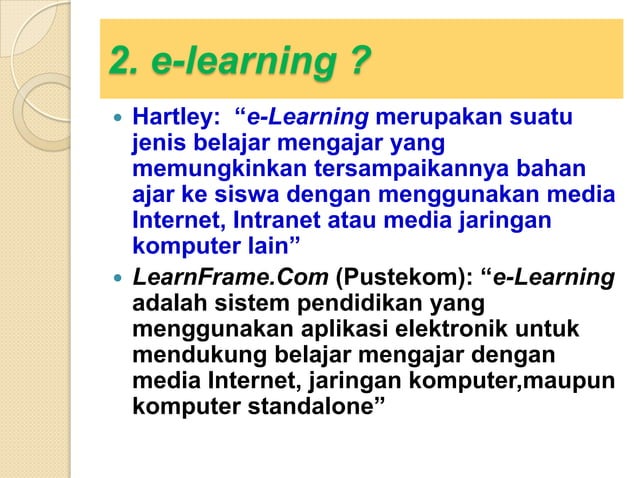 1 konsep dasar e-learning | PPTX