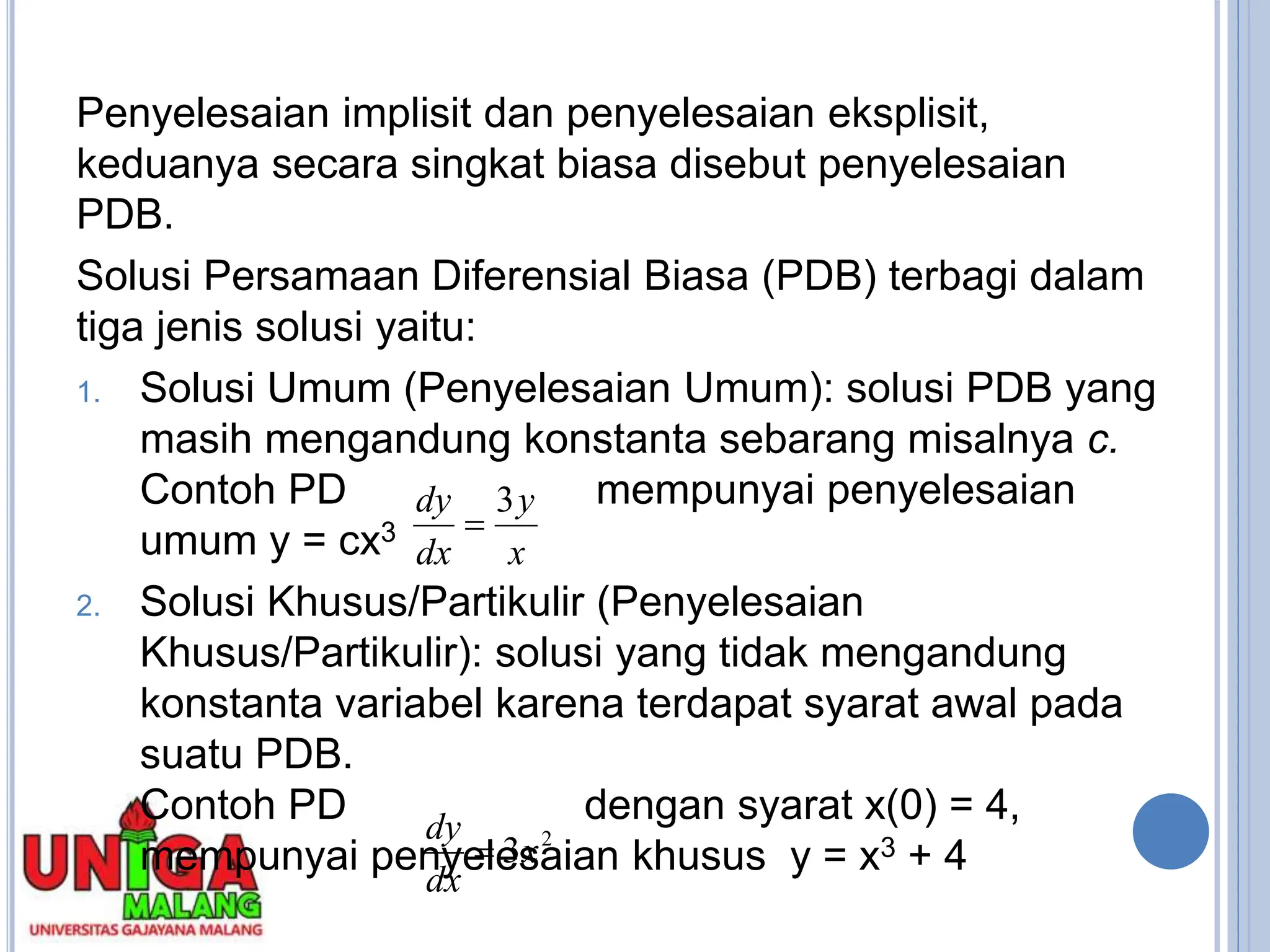 1 - Konsep Dasar Persamaan Diferensial - MatTek I.pptx