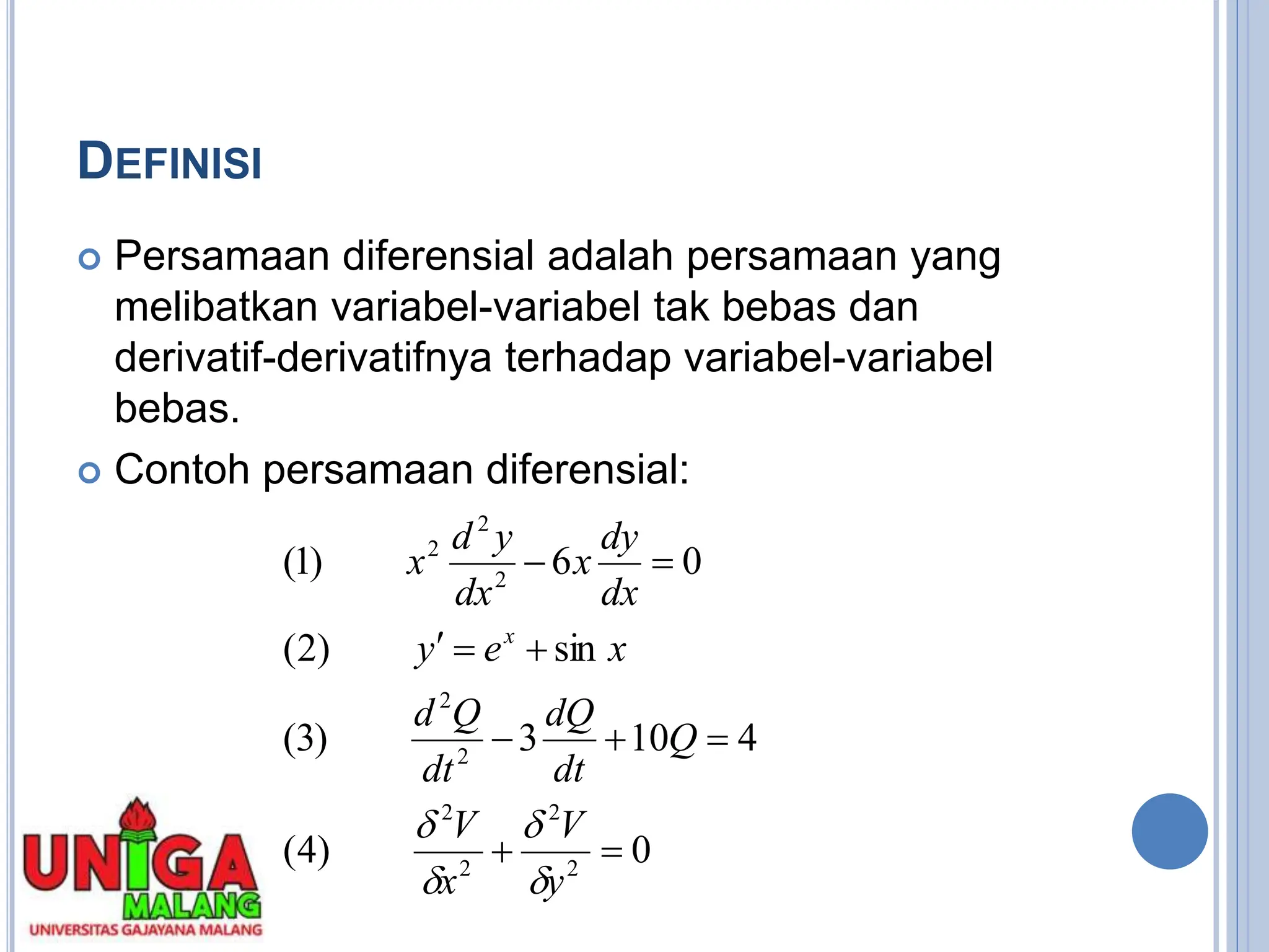 1 - Konsep Dasar Persamaan Diferensial - MatTek I.pptx