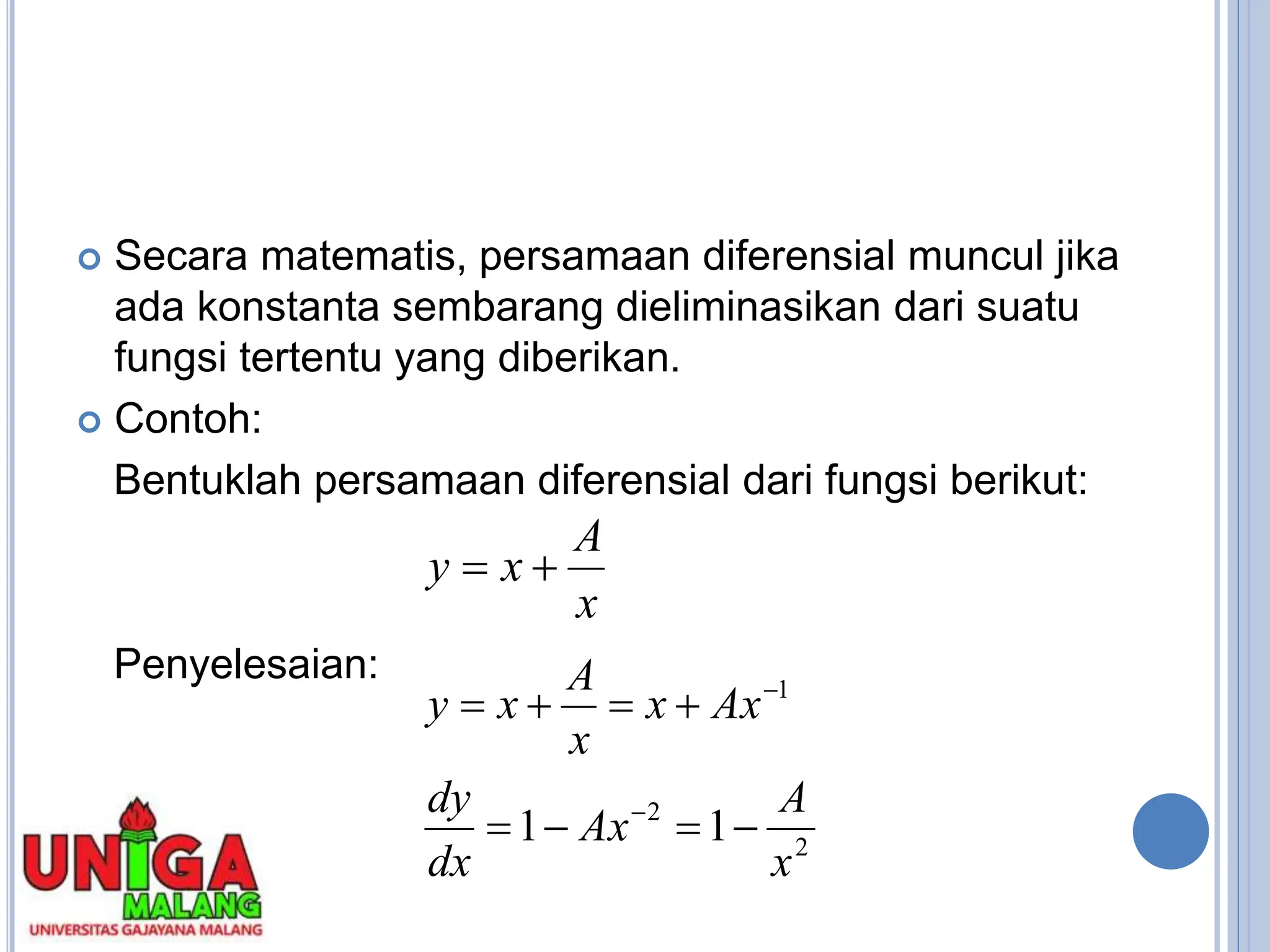 1 - Konsep Dasar Persamaan Diferensial - MatTek I.pptx