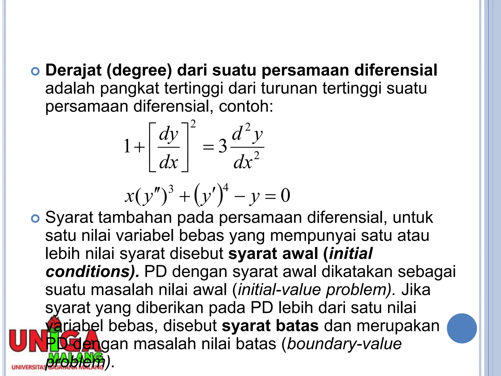 1 - Konsep Dasar Persamaan Diferensial - MatTek I.pptx