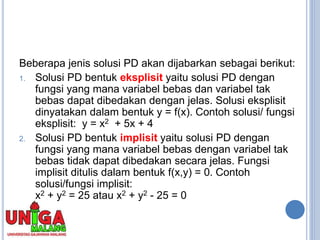 1 - Konsep Dasar Persamaan Diferensial - MatTek I.pptx