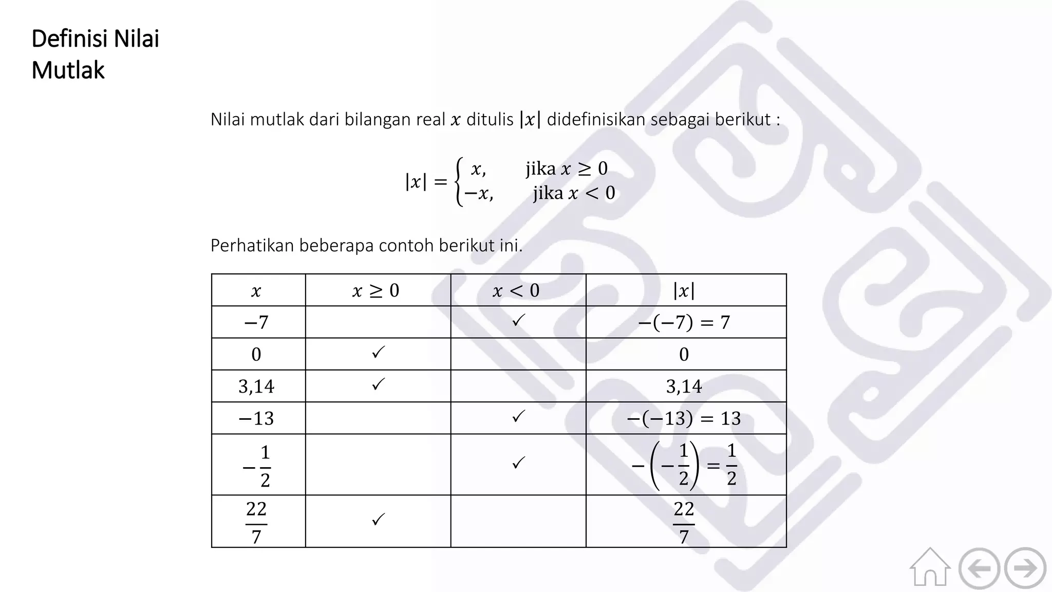 Konsep Nilai Mutlak | PDF