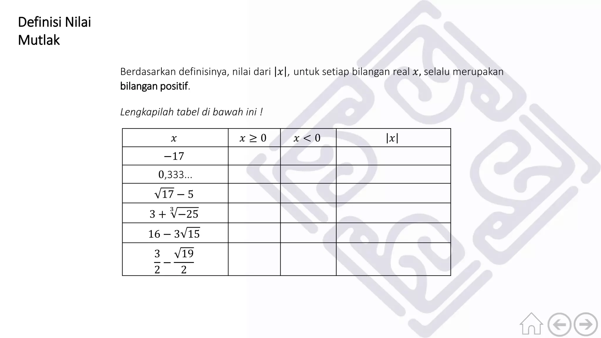 Konsep Nilai Mutlak | PDF