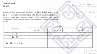 Konsep Nilai Mutlak | PDF