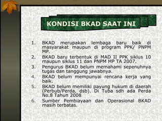 Konsepsi BKAD dlm PNPM-MPd | PPT