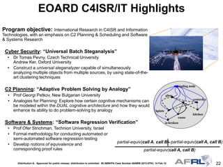 Gresham - European Office of Aerospace Research and Development (EOARD ...