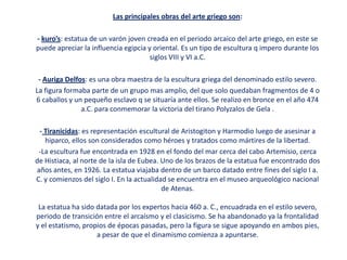 1 las etapas del arte griego | PPTX