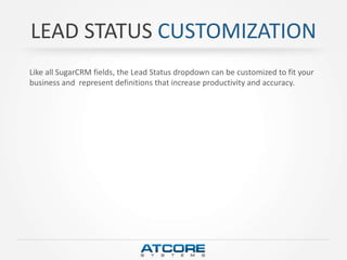 Lead Management in SugarCRM Series: Lead Statuses | PPT