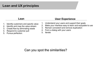 When less is more: lean UX | PPT