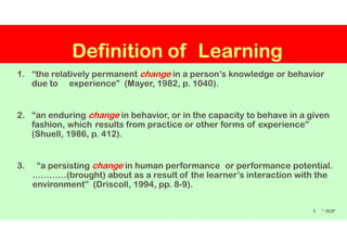 1 learing | PDF | Education