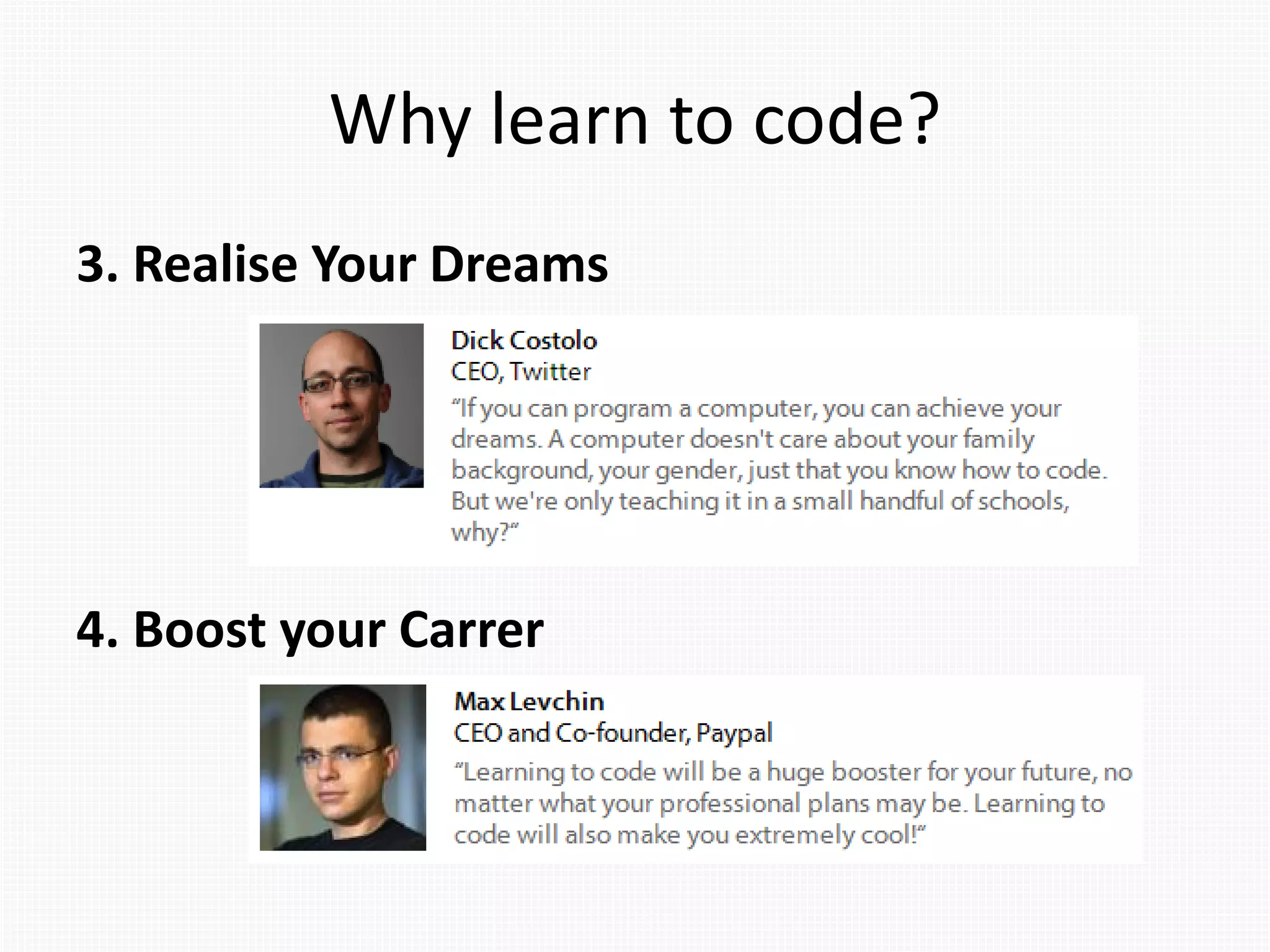 StartupCamp Bratislava #28 - Learn2Code | PPT