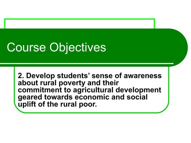 Lecture Outline in Introduction to Agriculture | PPT