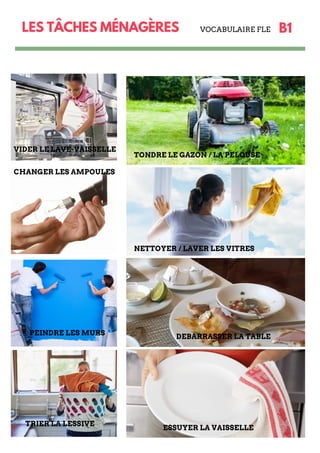 Lexique les tâches ménagères | PDF