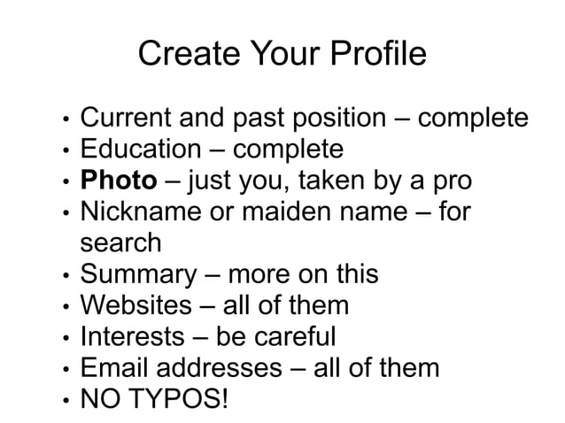 LinkedIn Basic Training | PPT