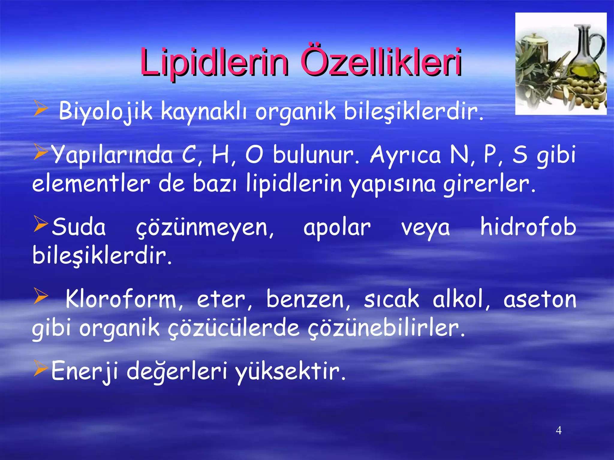 1 li̇pi̇dlere gi̇ri̇ş ve yağ asi̇tleri̇ son | PPT