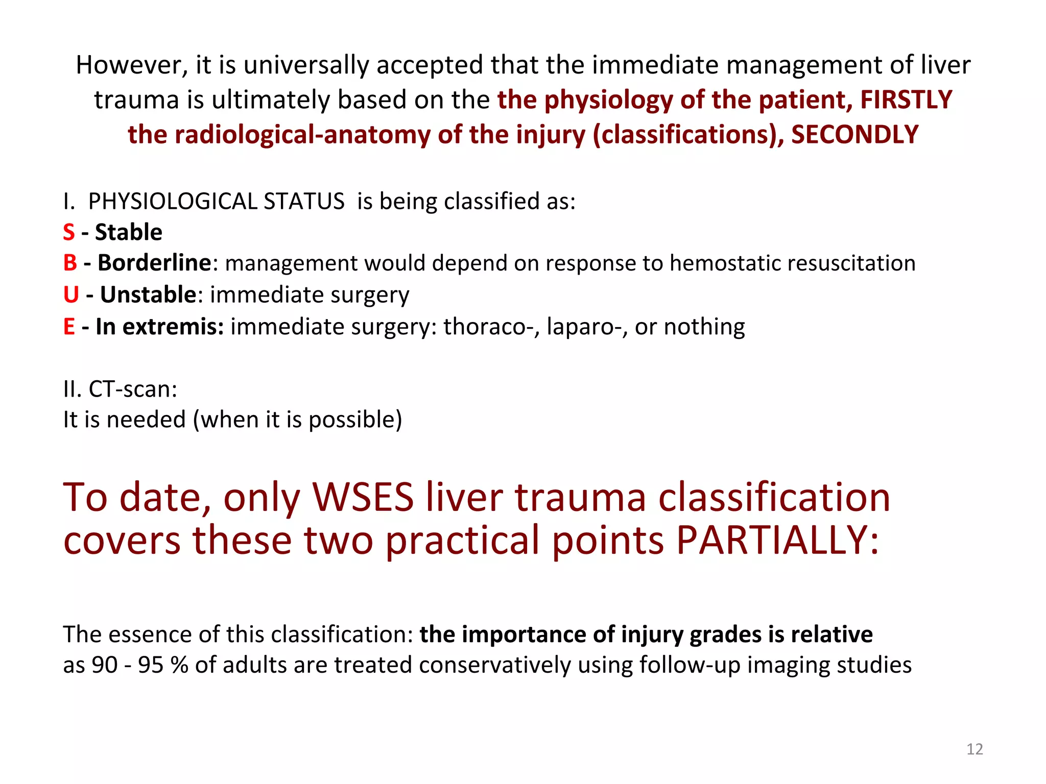 Management of liver trauma in adults, 2018, by R. Lunevicius | PDF