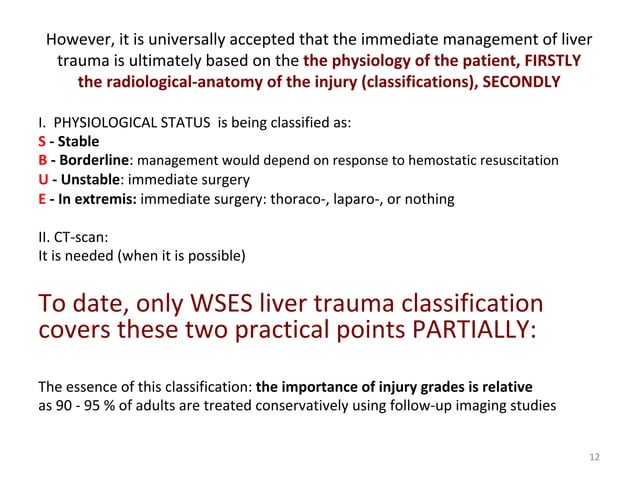 Management of liver trauma in adults, 2018, by R. Lunevicius | PDF