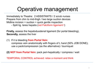 Liver trauma: operative management, 2018, by R. Lunevicius | PDF