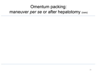 Liver trauma: operative management, 2018, by R. Lunevicius | PPT