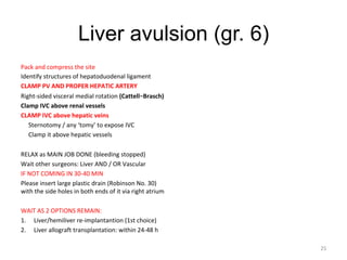 Liver trauma: operative management, 2018, by R. Lunevicius | PDF