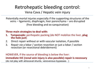 Liver trauma: operative management, 2018, by R. Lunevicius | PPT