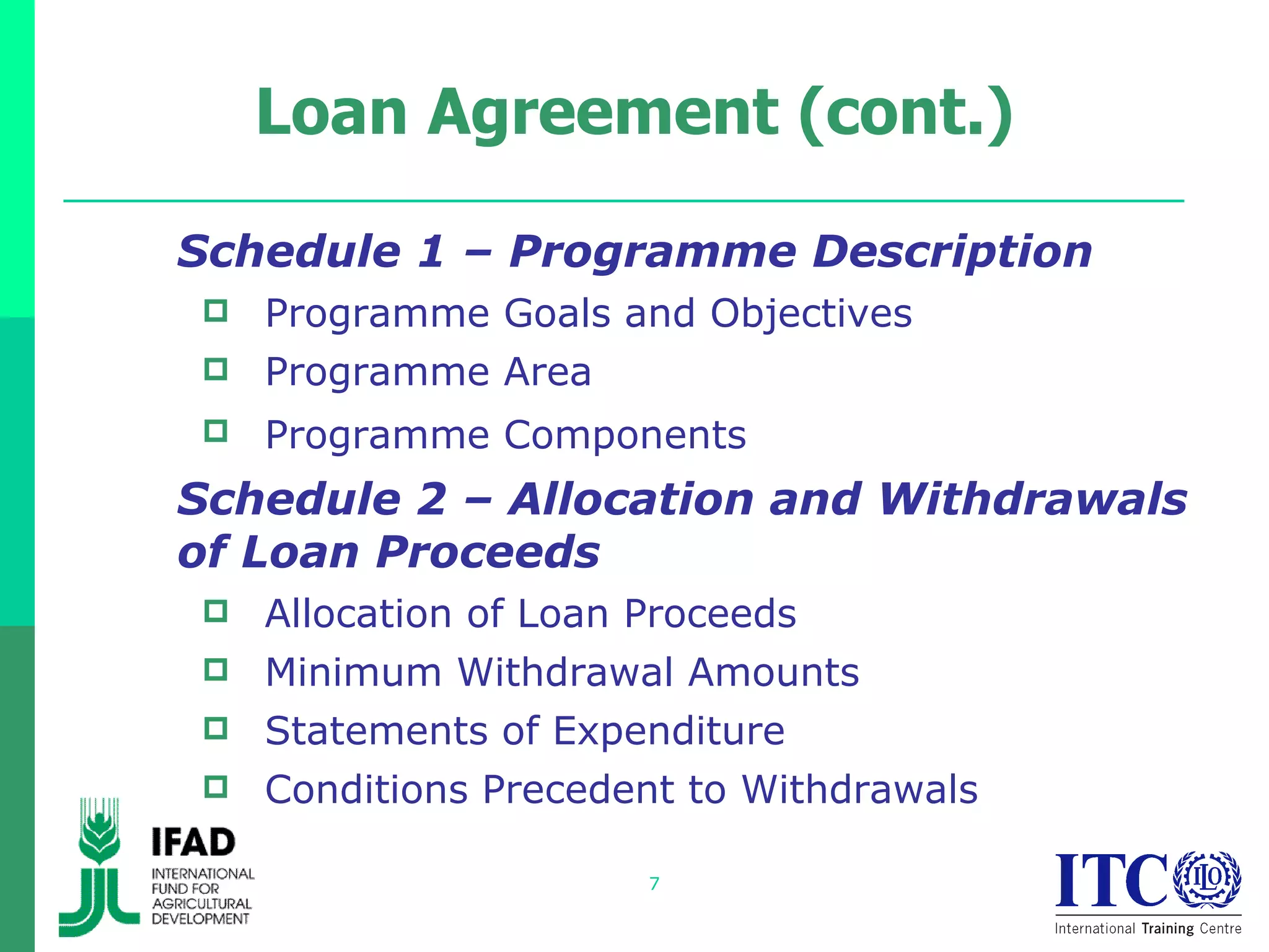 Loan Agreement: Letter to the Borrower | PPT | Government Support and ...